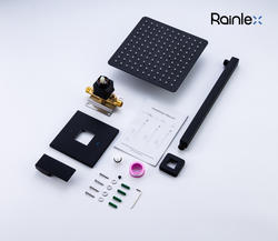 Rainlex® One-Handle 1-Spray Matte Black Shower Faucet at Menards®