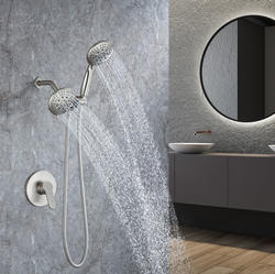 Rainlex® One-Handle 6-Spray Brushed Nickel Shower Faucet at Menards®