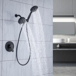 Rainlex® One-Handle 6-Spray Matte Black Shower Faucet at Menards®