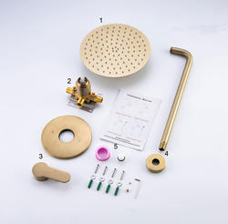 Rainlex® One-Handle 1-Spray Brushed Gold Shower Faucet at Menards®