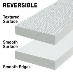 1 x 4 x 12' White Reversible PVC Trim Board at Menards®