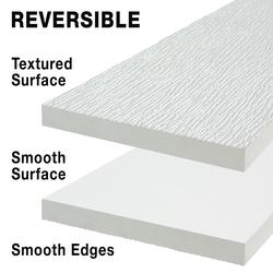 1 x 8 x 8' White Reversible PVC Trim Board at Menards®