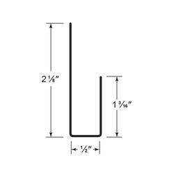 10' White PVC J-Trim at Menards®