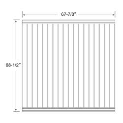 Yardworks® 6 x 6 Tan Belmont Privacy Vinyl Fence Panel at Menards®