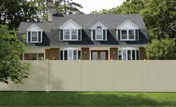 Yardworks® 6 x 6 Tan Belmont Privacy Vinyl Fence Panel at Menards®