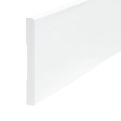 White PVC Craftsman Base Moulding 7/16 x 4-1/4 x 12' E1E-414 at Menards®