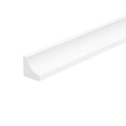 White PVC Cove Moulding 11/16 x 11/16 x 8' WM206 at Menards®