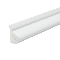 11/16" x 1-1/8" x 12' White PVC Base Cap at Menards®