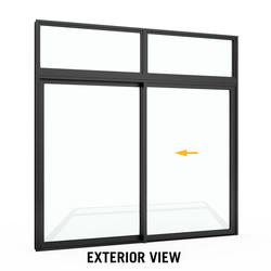 Boyd® 5001 Series 120"W x 120"H Dark Bronze Aluminum OX Architectural ...