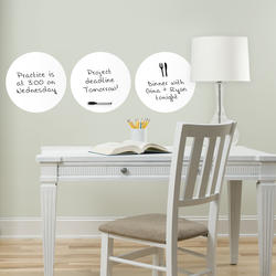 WallPops® Dry-Erase White Dot Peel & Stick 13" x 13" Wall Decal Art Kit ...