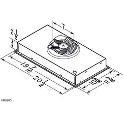 Broan® 20-1/2" Stainless Steel Built-In Custom Range Hood Power Pack at ...