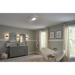Broan® PowerHeat™ 110 CFM Ceiling Bathroom Exhaust Fan with Heater and ...