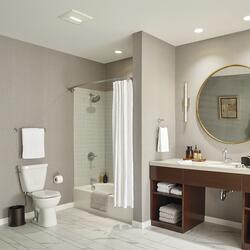 Broan® Roomside Series 110 CFM Ceiling Exhaust Bath Fan with LED Light ...