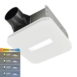 Broan® CleanCover™ 110 CFM Ceiling or Wall Exhaust Bath Fan with LED ...