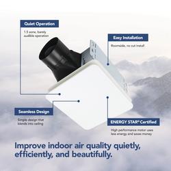 Broan-NuTone® Roomside Series 80 CFM Bathroom Exhaust Fan at Menards®