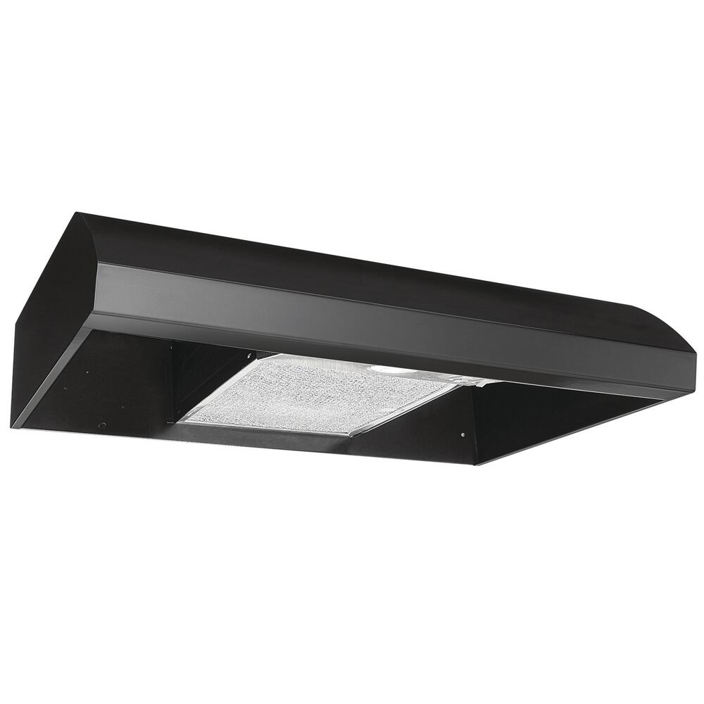 Broan 30 Black 4 Way Convertible Under Cabinet Range Hood at Menards