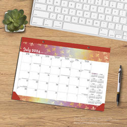 Busy Bees 18 Month 2025 Monthly Desk Pad Calendar at Menards®