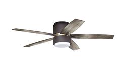 Patriot Lighting® Apex 52" Matte Bronze Indoor LED Ceiling Fan with ...