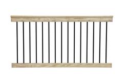 6' Wood Railing Kit for Round Aluminum Spindles at Menards®