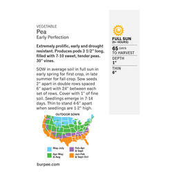 Burpee® Early Perfection Pea Vegetable Seeds at Menards®