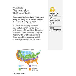 Burpee® Bush Sugar Baby Watermelon Fruit Seeds at Menards®