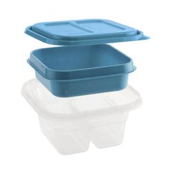 GoodCook EveryWare Lunch Cube Plastic Container Food Storage - 2 Piece ...