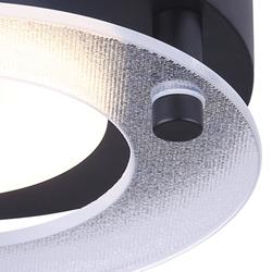 Patriot Lighting® Raiden Black Integrated LED Flush Mount Ceiling Light ...