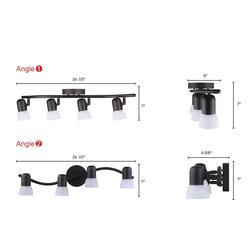 Patriot Lighting® Jasper Oil-Rubbed Bronze 4-Light Track Light Set at ...