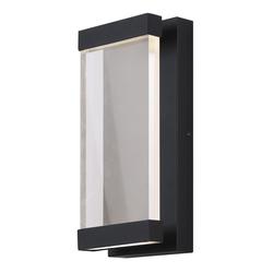 Patriot Lighting® Placi Matte Black LED Outdoor Wall Light at Menards®