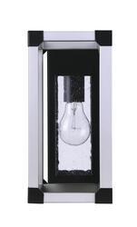 Patriot Lighting® Hendron Matte Black and Gray Outdoor Wall Light at ...