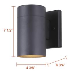Patriot Lighting® Night Sky Black Outdoor Wall Light at Menards®