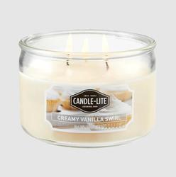 Candle-Lite® 10 oz. Creamy Vanilla Swirl Scented 3-Wick Candle at Menards®