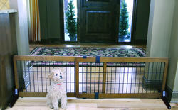 Carlson™ 20" x 40"-68" Design Studio Extra-Wide Freestanding Pet Gate ...