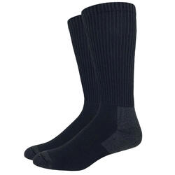 RW Rugged Wear® Men's Cotton Non Binding Crew Black Large Work Socks ...