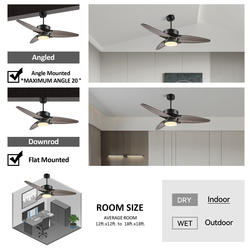 CARRO Maxwell 52" Black Indoor LED Ceiling Fan with Remote at Menards®