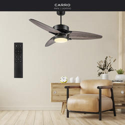 CARRO Maxwell 52" Black Indoor LED Ceiling Fan with Remote at Menards®