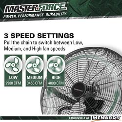 Masterforce® 18" Wall Mount Fan at Menards®