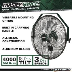 Masterforce® 18" Wall Mount Fan at Menards®