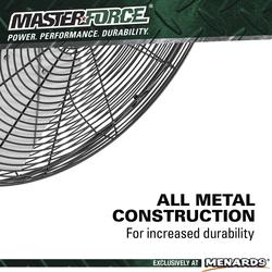 Masterforce® 20" Oscillating Wall Mount Fan at Menards®