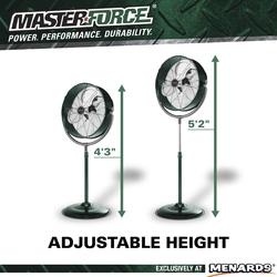 Masterforce® 20" Pedestal Shroud Fan at Menards®