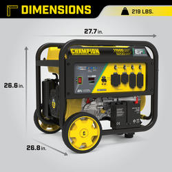 Champion Power Equipment™ 9,200 Running 11,500 Starting Watt Gasoline ...