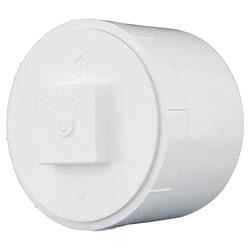 Charlotte Pipe and Foundry 8" Hub PVC Female Adapter with Cleanout Plug ...