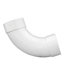 Charlotte Pipe and Foundry 6" Hub 90 Degree PVC Long Sweep Elbow DWV at ...