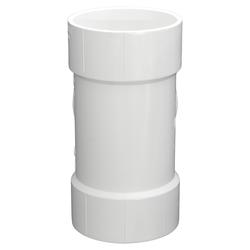 Charlotte Pipe and Foundry 6" x 4" Hub DWV PVC Cleanout Tee with Plug ...