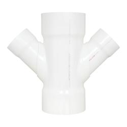 Charlotte Pipe and Foundry 10" x 6" Hub DWV PVC Double Reducer Wye at ...