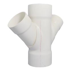 Charlotte Pipe and Foundry 14" x 8" Hub DWV PVC Double Reducer Wye at ...