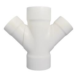 Charlotte Pipe and Foundry 14" x 8" Hub DWV PVC Double Reducer Wye at ...