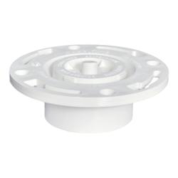 Charlotte Pipe and Foundry 4" x 3" Hub DWV Sch 30 PVC Toilet Flange Hub ...
