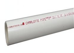 Charlotte Pipe and Foundry 4" x 10' Solid Core Plain End Sch 40 PVC ...