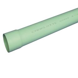 Charlotte Pipe and Foundry 6" x 20' Solid PVC Sewer and Drain Pipe ASTM ...